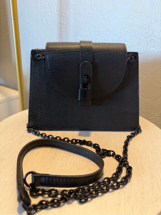 Aldo | Bags | Aldo Black Textured Padlock Crossbody Bag | Poshmark